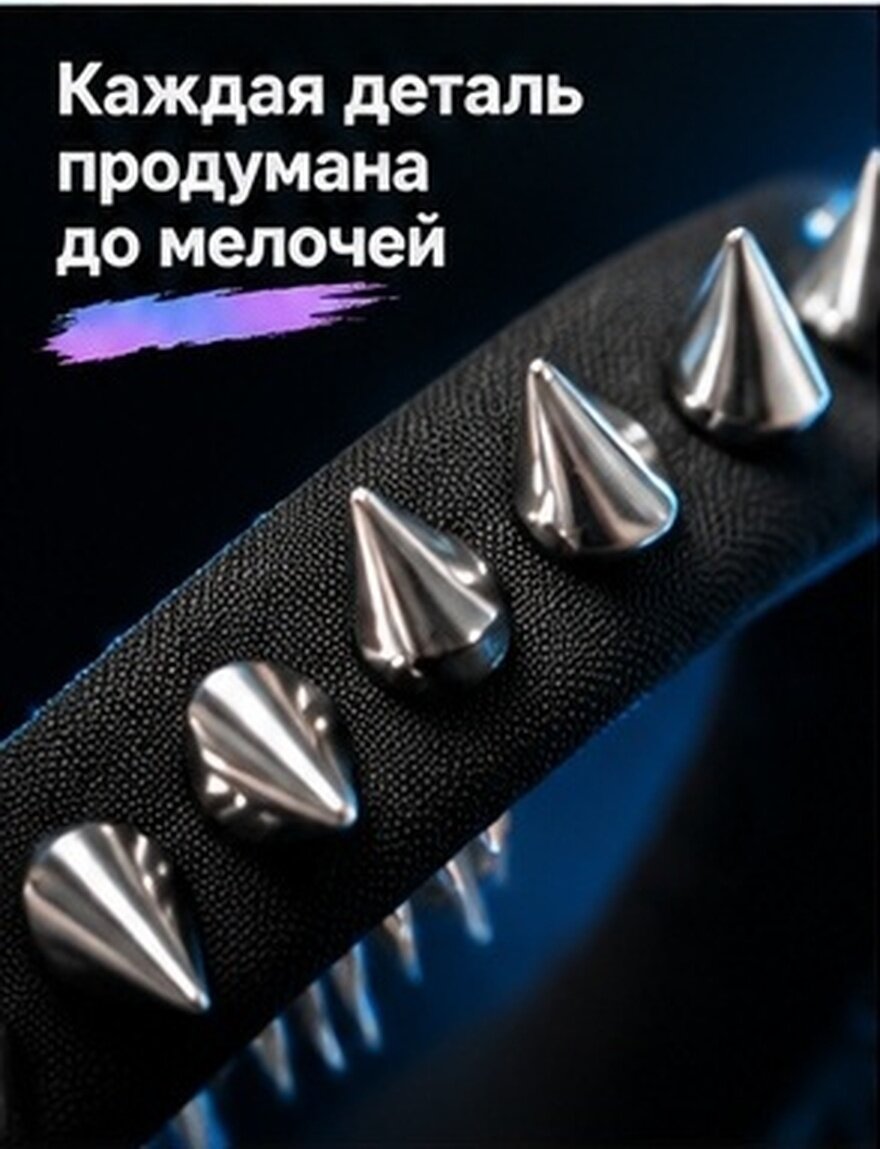 Шипованный Ободок Для Волос В Стиле Панк С Заклепками 16.00X16.00X2.50Cm