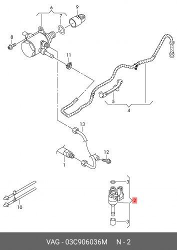 Форсунка AUDI A1 (8X1, 8XK): 05.2010