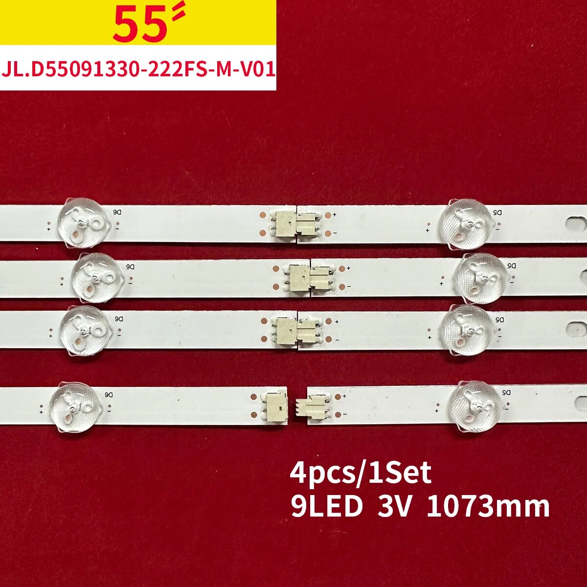 Лента светодиодной подсветки 1073 мм, 9 ламп для JL.D 55091330 -222FS-M_V01 LB-L55M9-EP-CSOT-X1