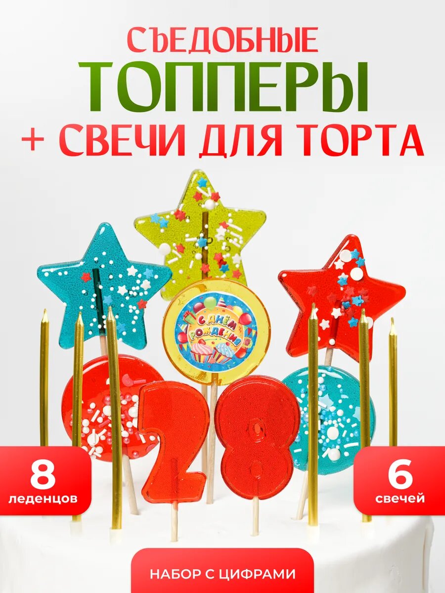 Топпер на торт 28 лет