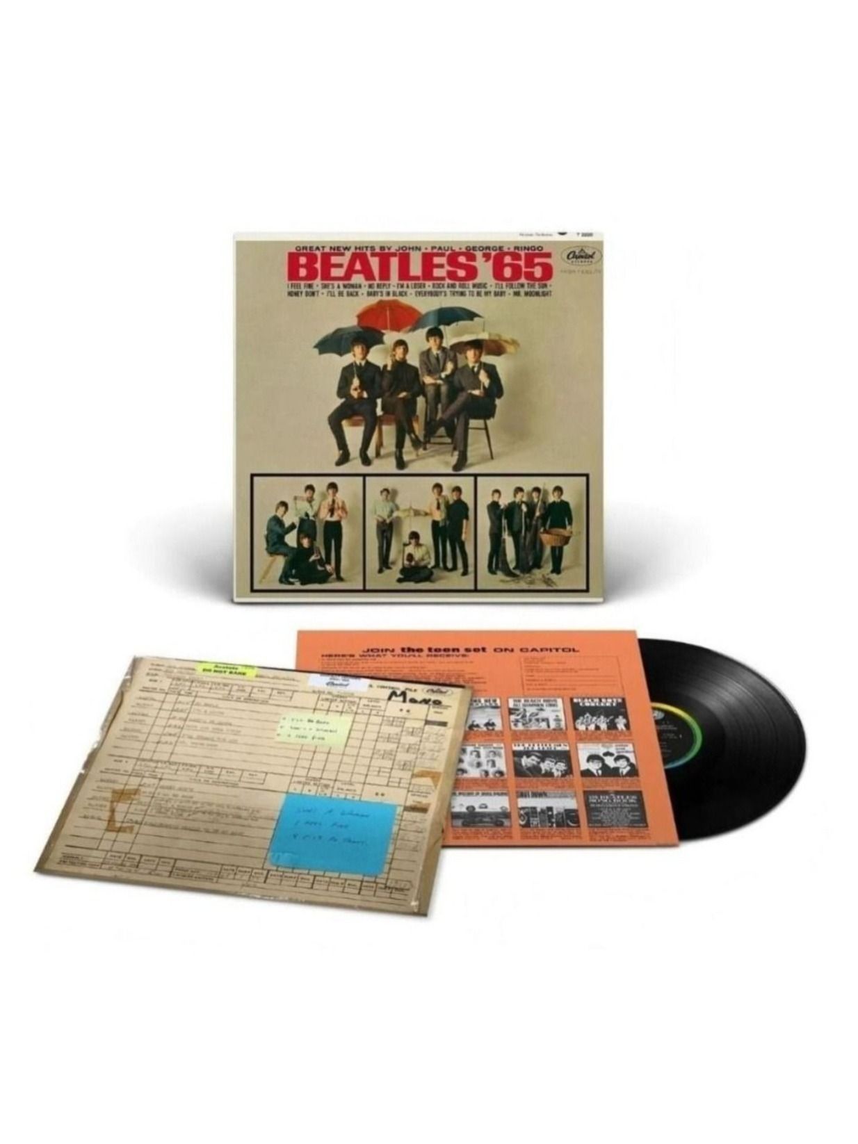 Виниловая Пластинка The Beatles - Beatles '65 Vinyl, LP, Album, Mono Новый,