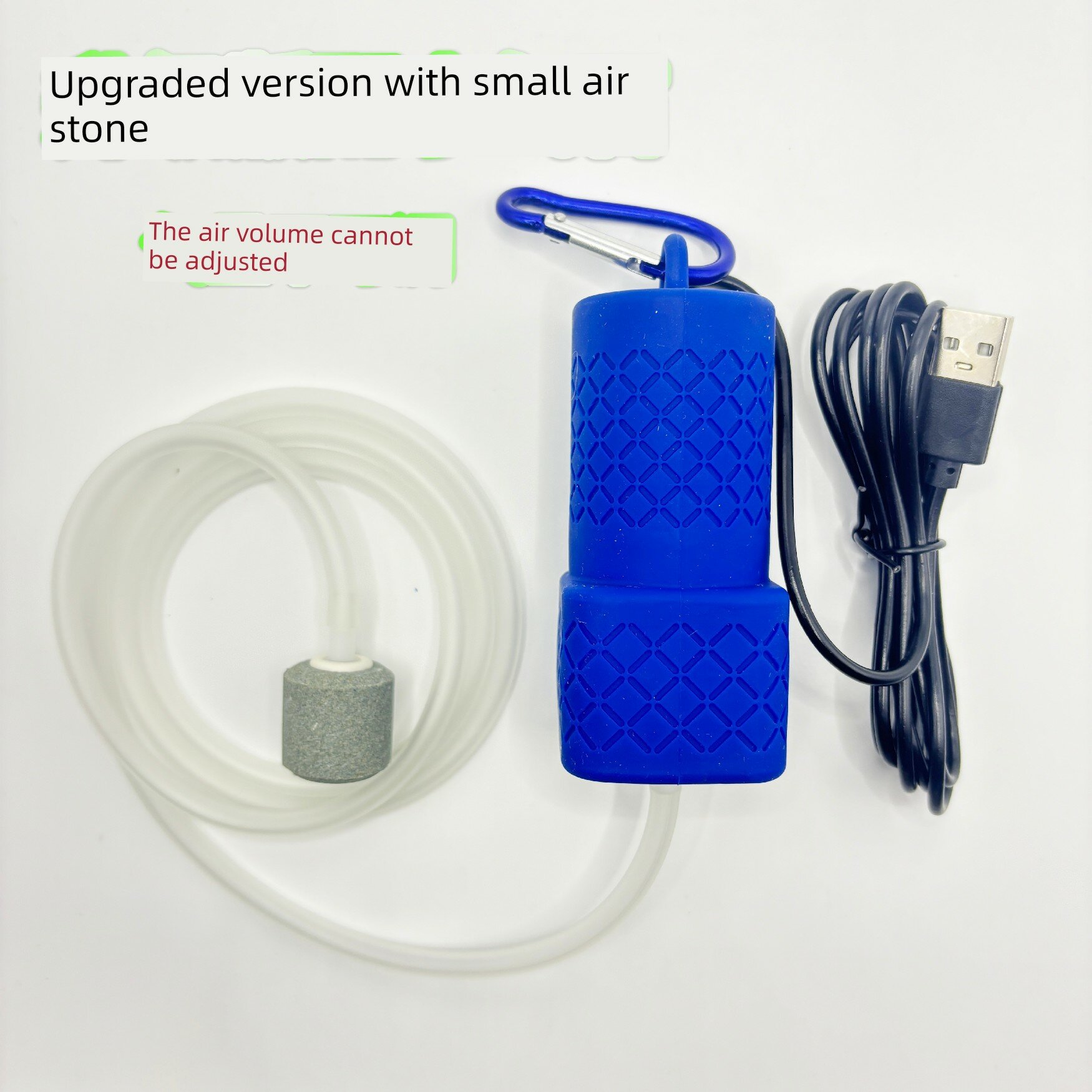528 Силиконовый насос для аквариума с маленьким аэратором, USB-питание, компактный аэратор для рыб