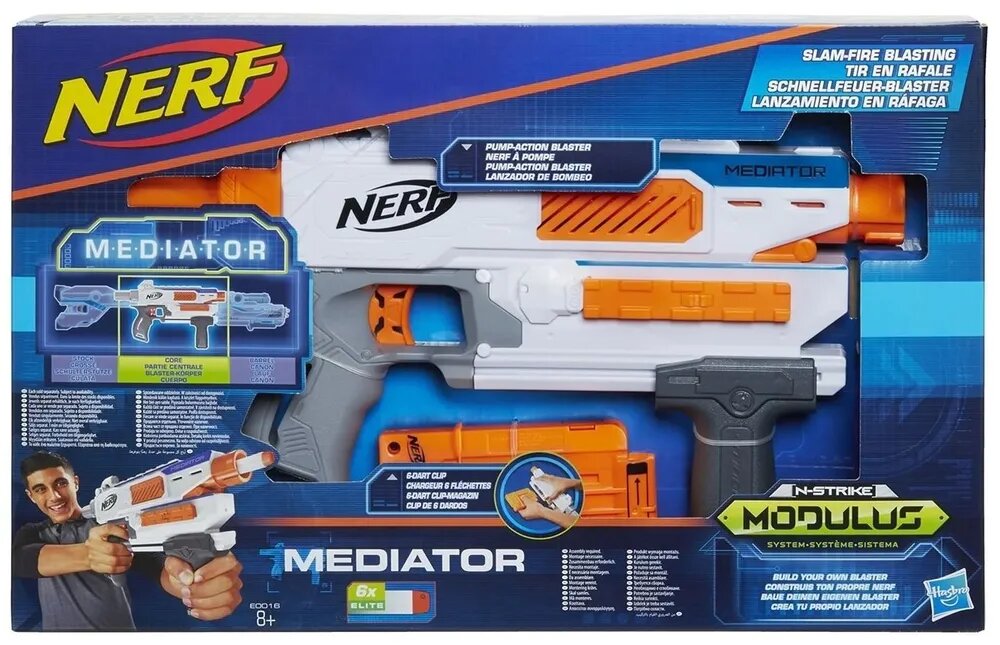 Бластер Пистолет Нёрф Медиатор Модулус / Nerf Mediator Modulus (оружие игрушечное)