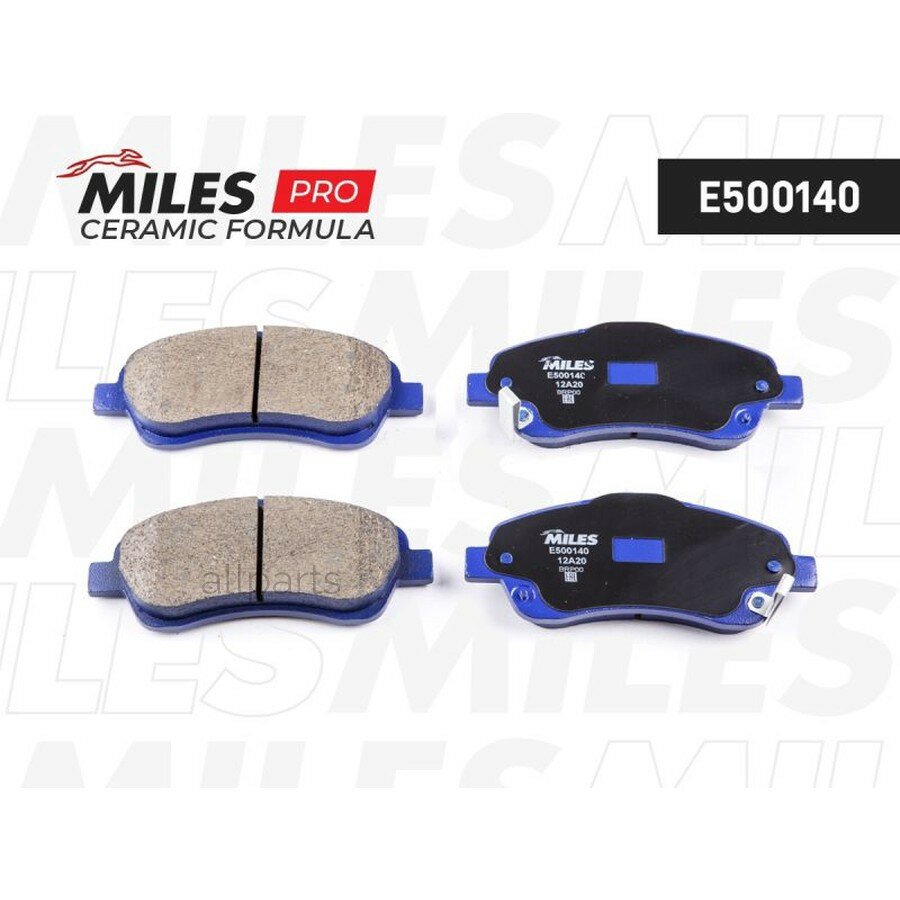 MILES E500140 Колодки тормозные TOYOTA AVENSIS 03>/COROLLA VERSO 1.8/2.0D/2.2D пер. Ceramic
