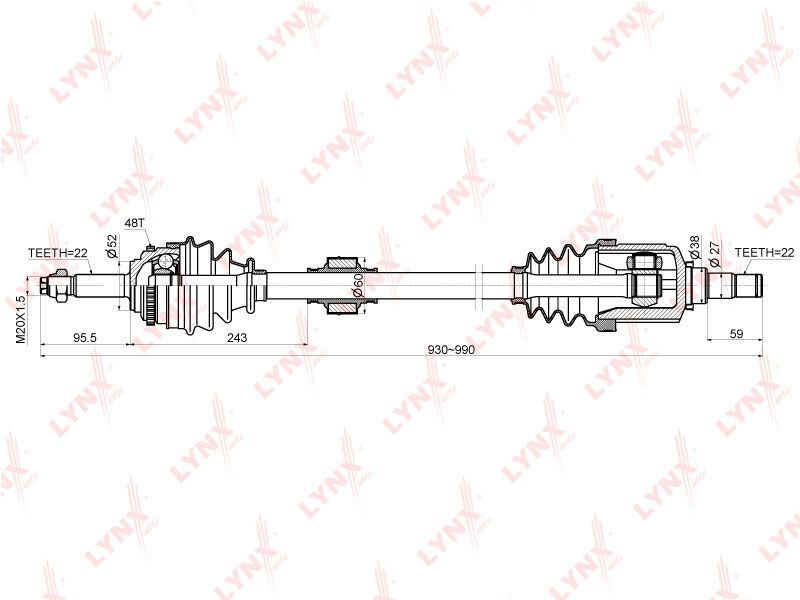 Cd-1802A Привод В Сборе Lynxauto (LYNX CD-1802A)