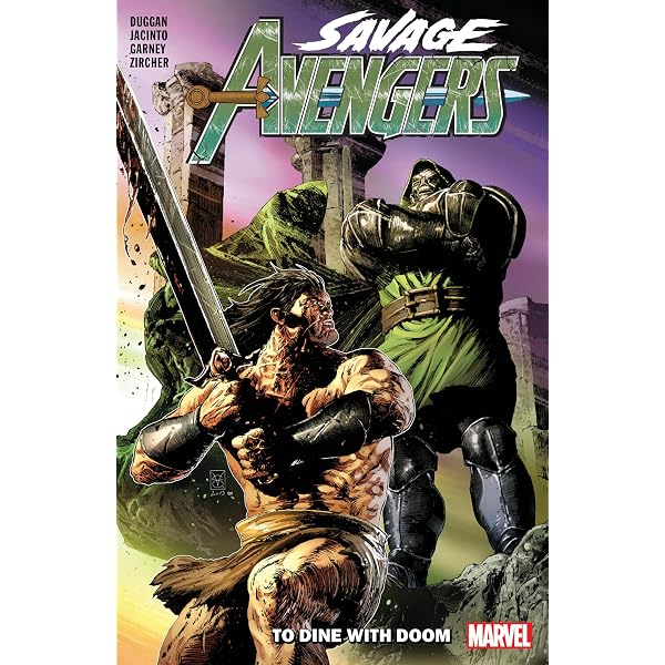 SAVAGE AVENGERS VOL. 2: TO DINE WITH DOOM，Reprinted paperback book