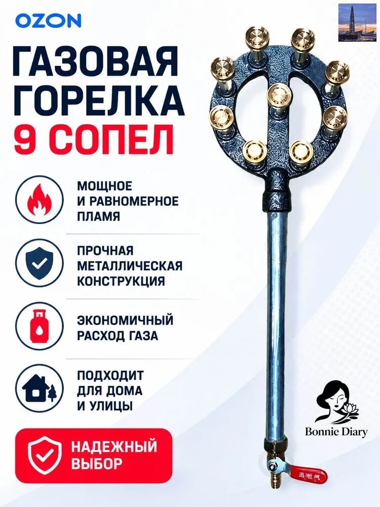 Под казан мощностью 22кВт 9 форсунок