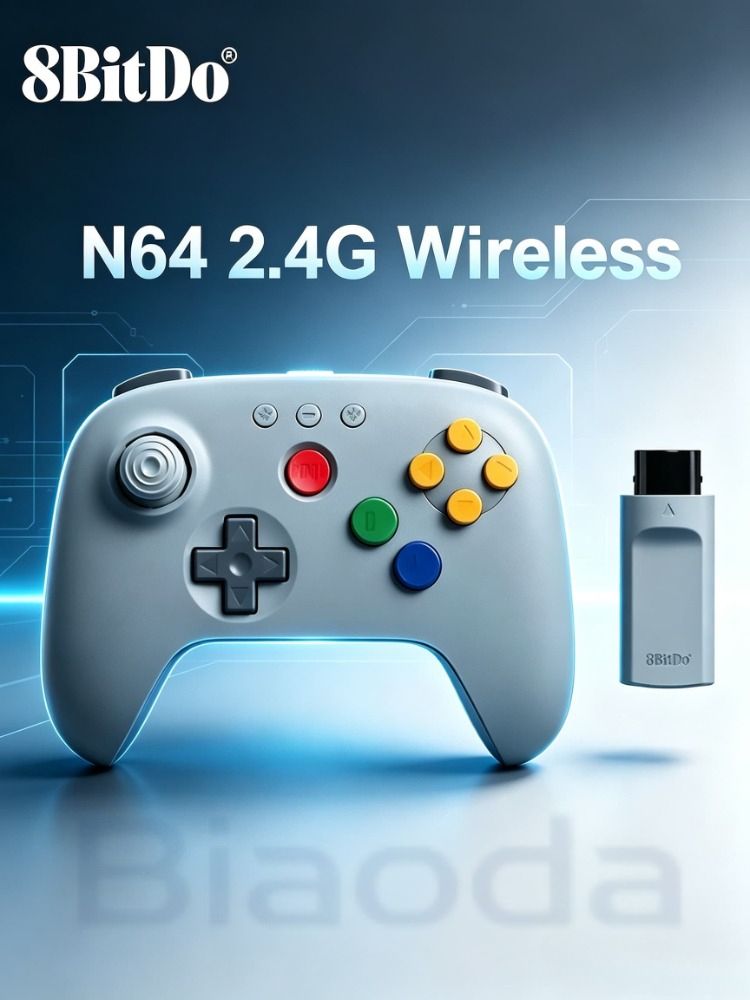 8BitDo N64 2.4G Беспроводной игровой контроллер с адаптером