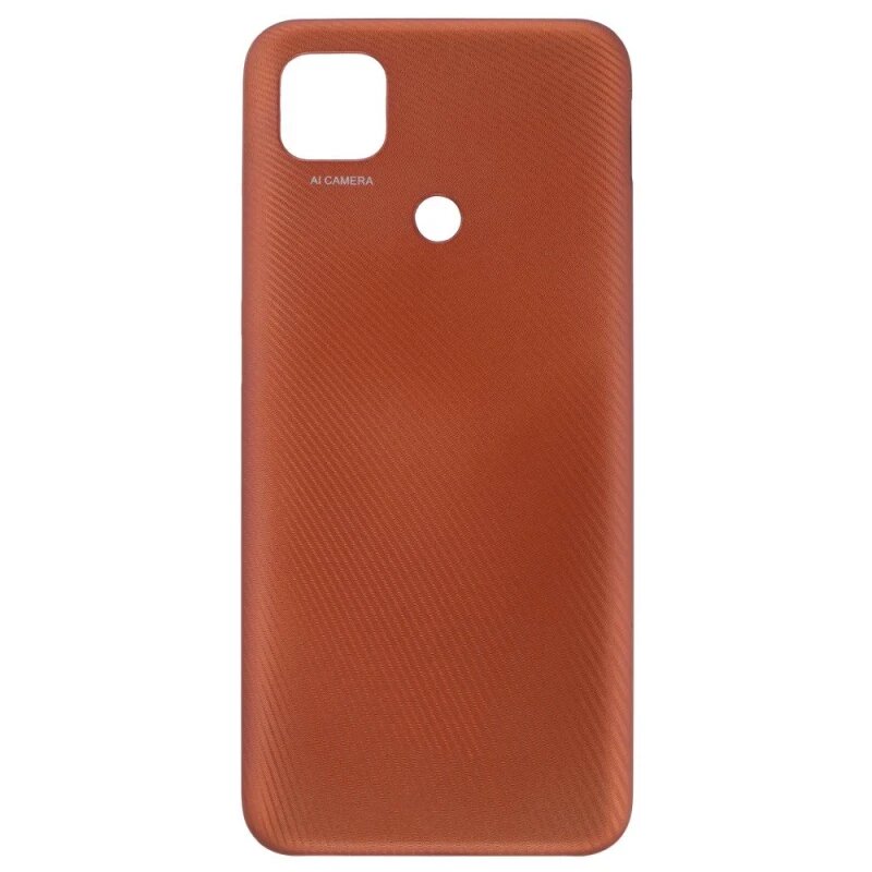 Задняя крышка для Xiaomi Redmi 9C (M2006C3MG) / Redmi 9C NFC (M2006C3MNG) (оранжевый) (в сборе со стеклом камеры)