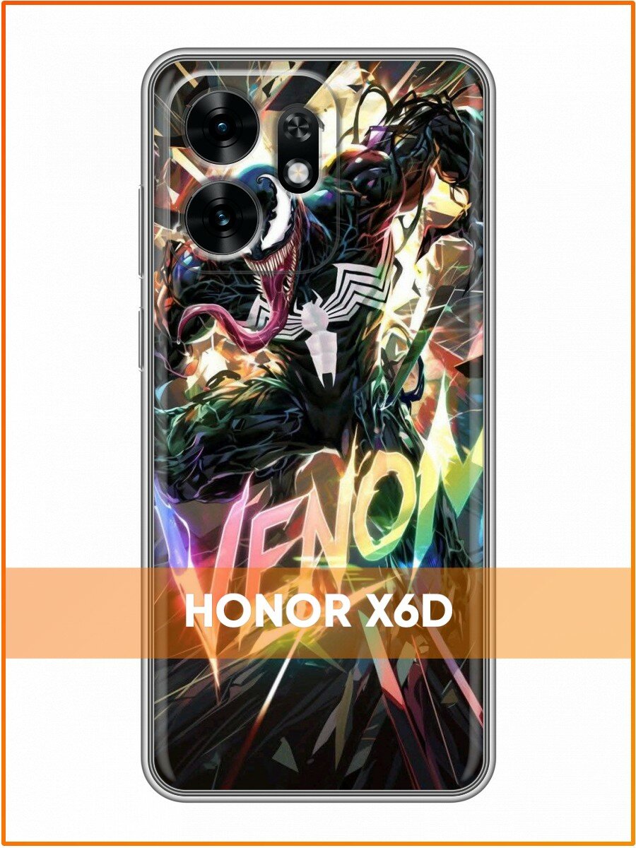 Чехол для Honor X6D с принтом для мальчиков с Веномом (Хонор х6д)