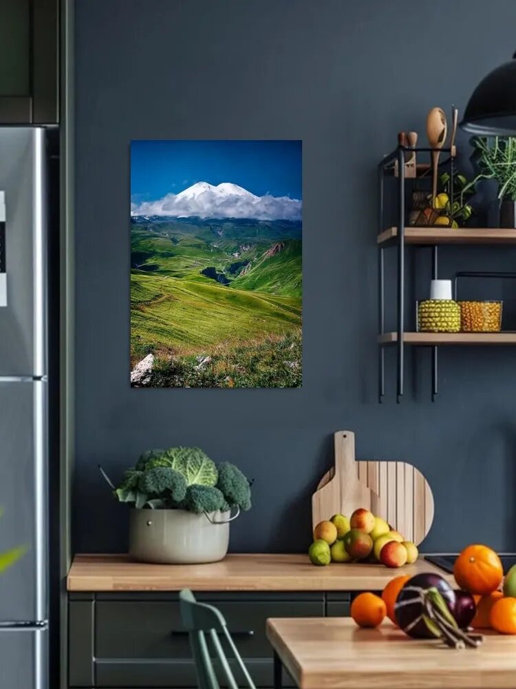 Картина "Холстная картина Горы Эльбрус 50 х 70" 50x70 см