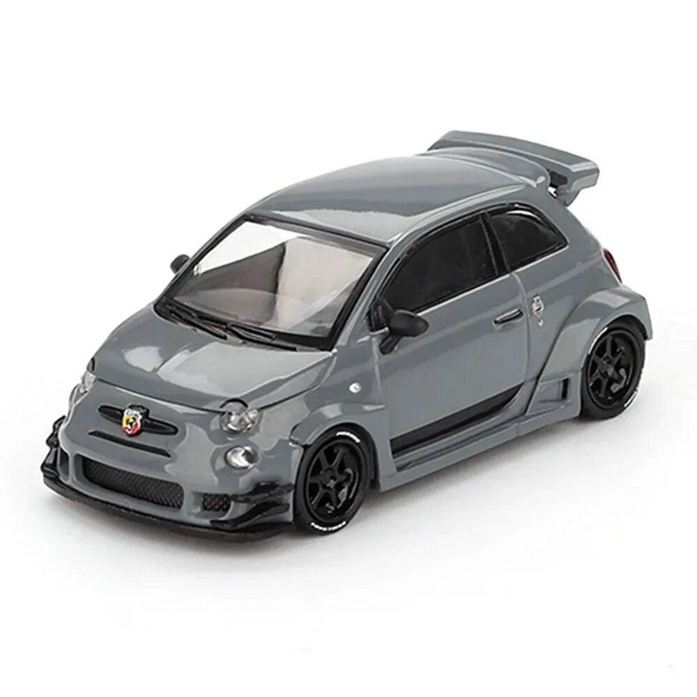 Машинка Mini GT 1/64 Abarth 595 LB-WORKS x Abas Works Grey LHD Blister Packaging
