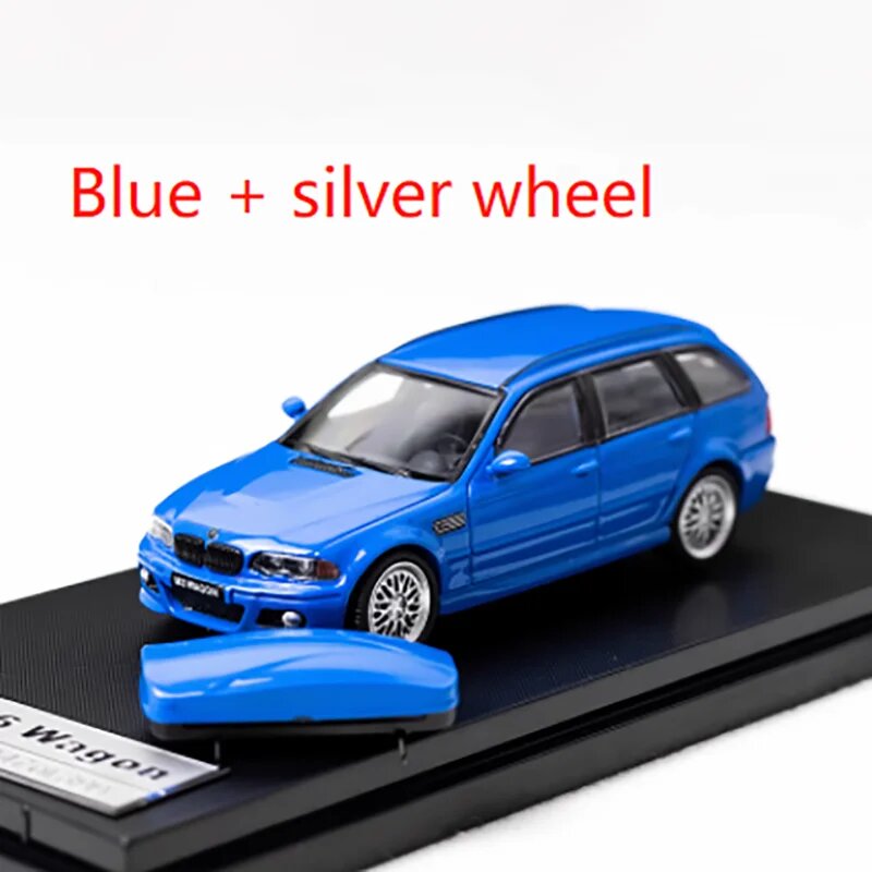 WELLY BMW E46 Wagon 1:64 металлическая модель для взрослых Синий, J