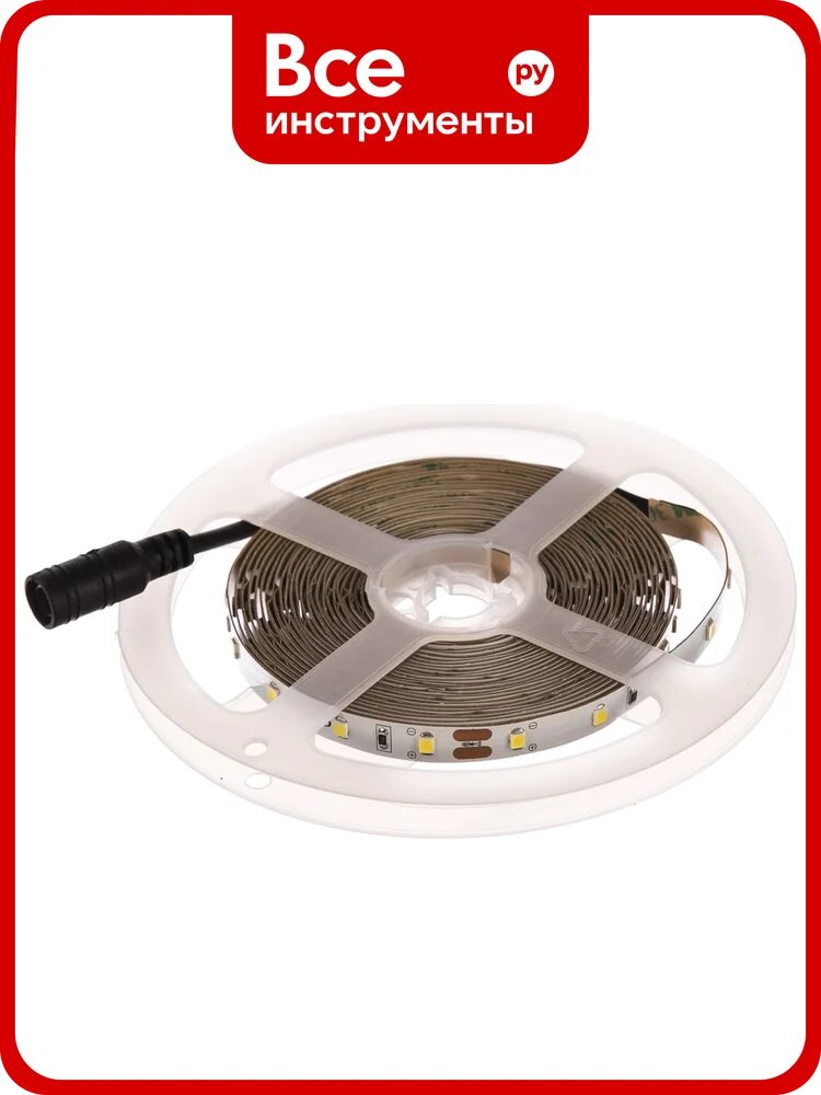 Лента светодиодная General Lighting Systems GLS-2835-60-7.2-24-IP20-PRM-6, 5 метров, 7,2Вт/м, 24В, SMD2835, 8мм, 60 диодов/м, 22 Лм/чип, IP20, 6500К - холодный белый 502040