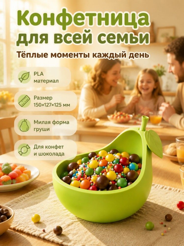 Креманка 15 см 500 мл abs пластик 1 шт цвет оливковый