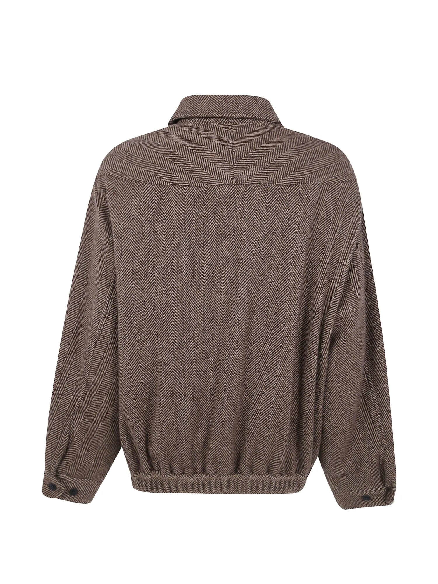 Куртка Polo Ralph Lauren Herringbone-pattern wool jacket, размер 40, коричневый — фото 1