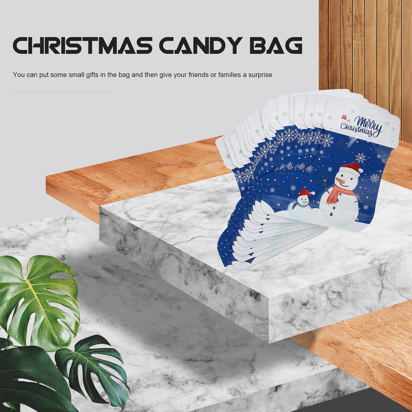 20 Шт Креативные Мешочки Для Конфет С АUTO замкоm 24 5X15 СМ Синий