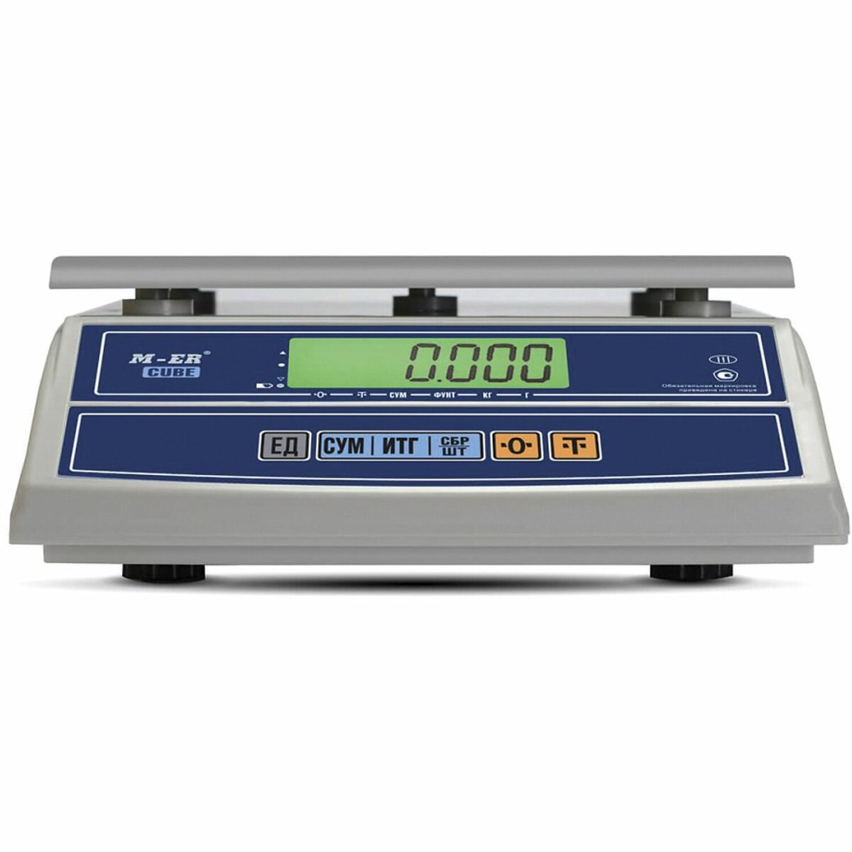Весы фасовочные MERTECH M-ER 326FL-15.2LCD, 0.05-15кг, платформа 280x235мм, без стойки