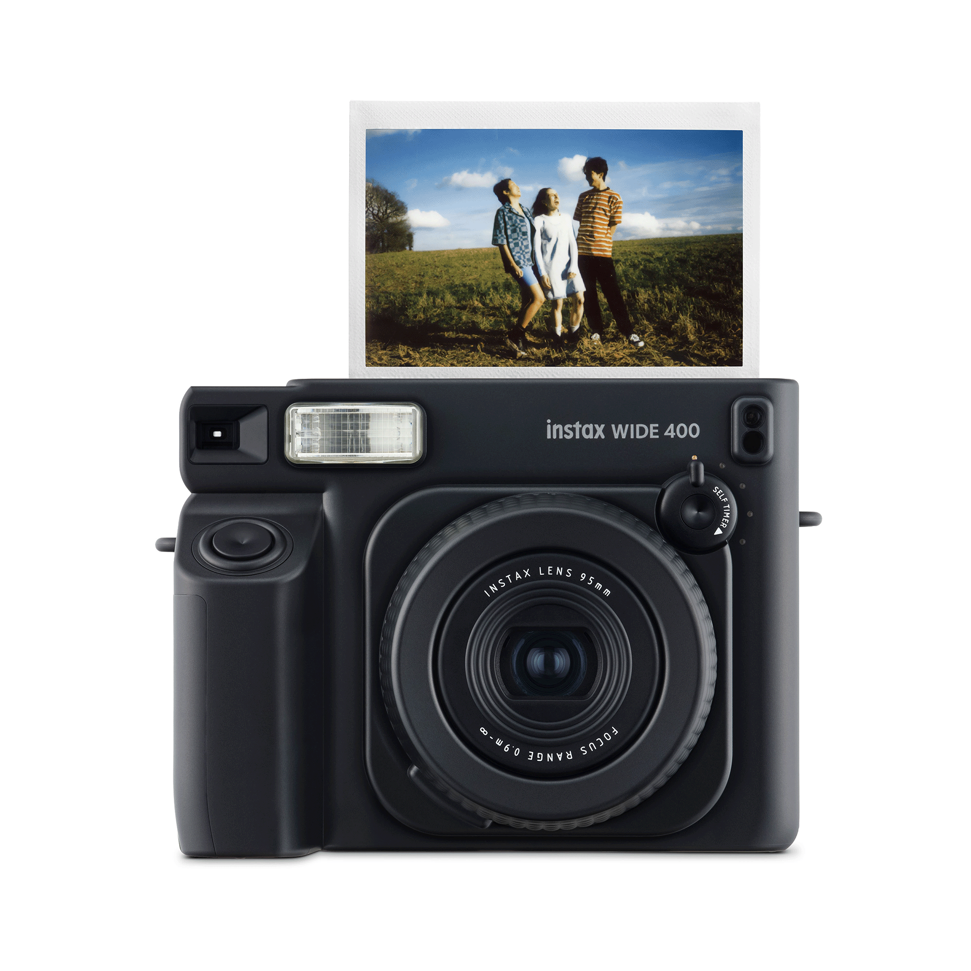 Фотокамера моментальной печати Fujifilm Instax Wide 400 Black (черная) широкоформатная