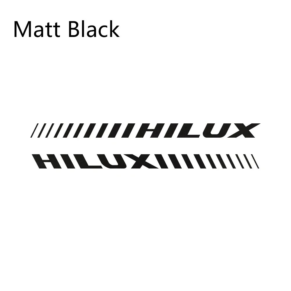 Наклейки на бок Toyota Hilux Revo Vigo, Matt Black