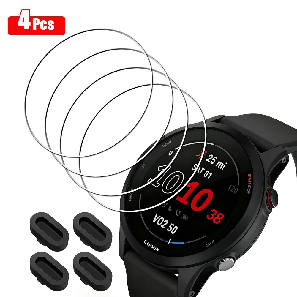 Закаленное стекло 9H для Garmin Forerunner 255 4pcs