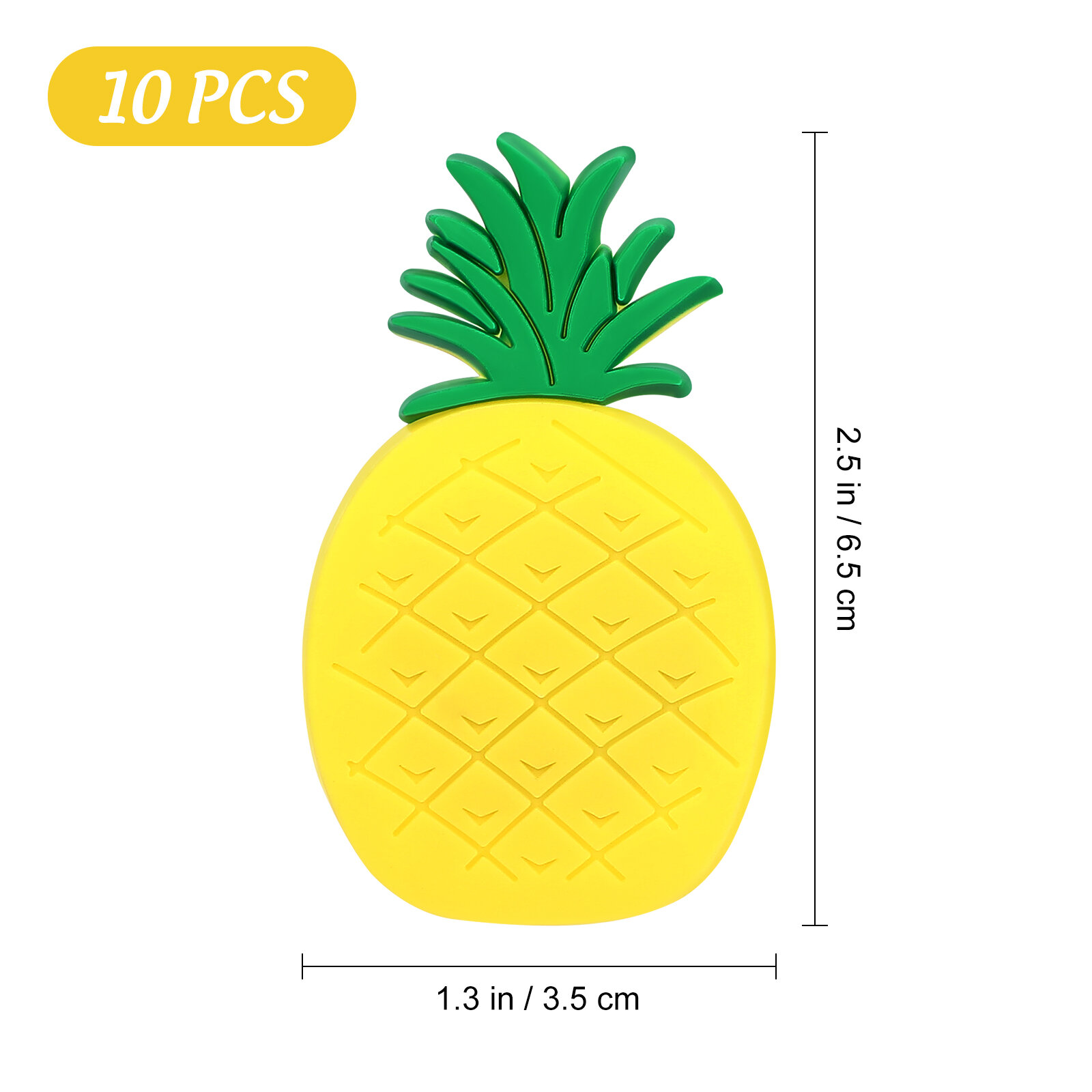 10 Штук Магниты В Forme Ананаса Для Холодильника Украшение Фруктов 6 7X3 5Cm