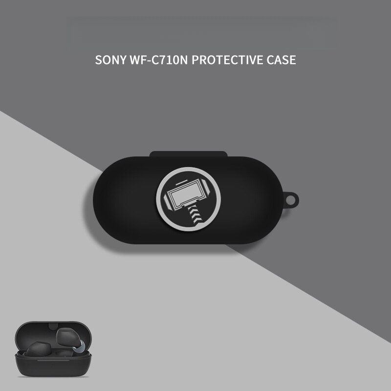 Чехлы для наушников Sony C710N, черные, Молот Тора