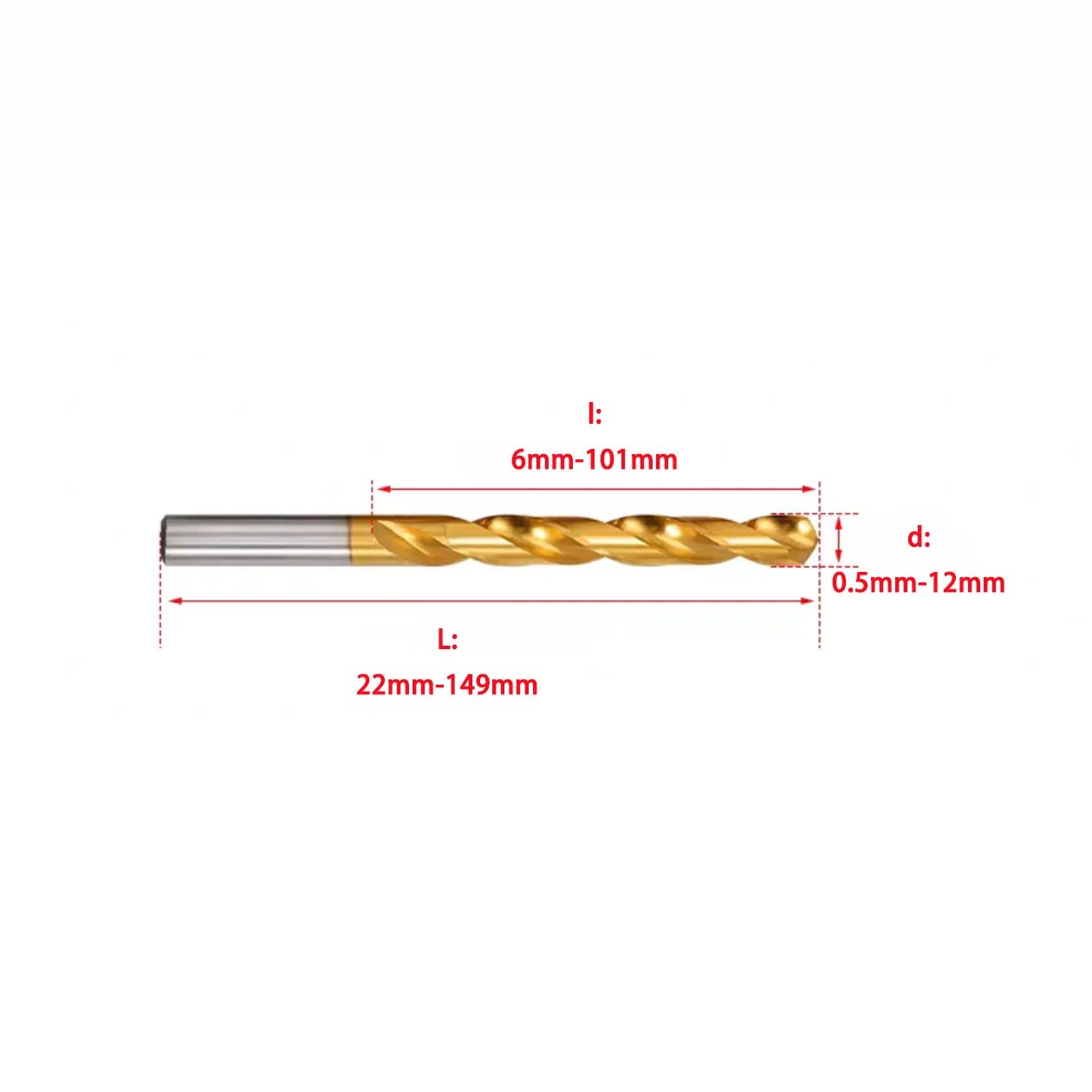 Сверла HSS с кобальтом для дерева 0.5-7 мм 0.7mm (5pcs)