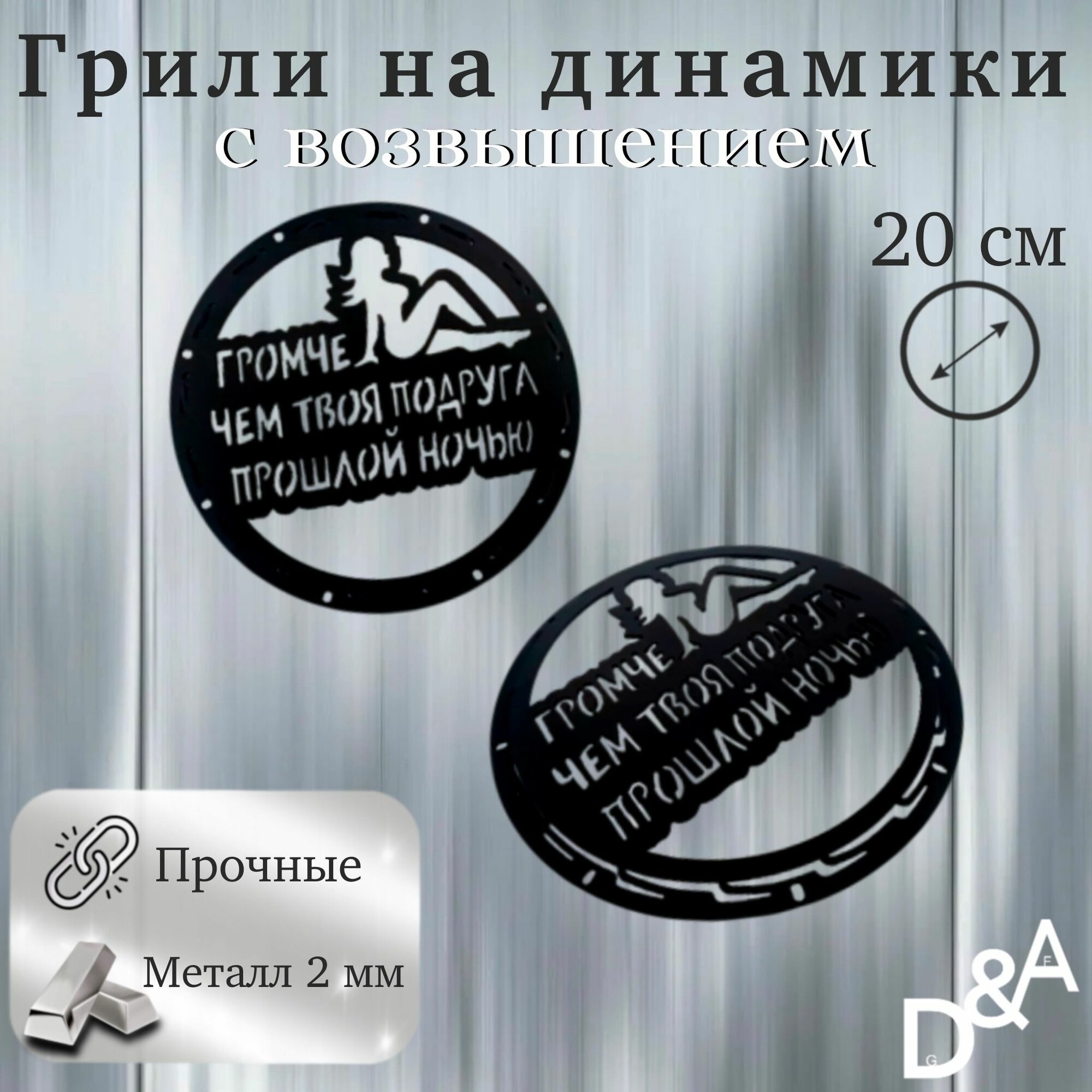 Грили для динамиков "Громче твоей Св1" 20 см