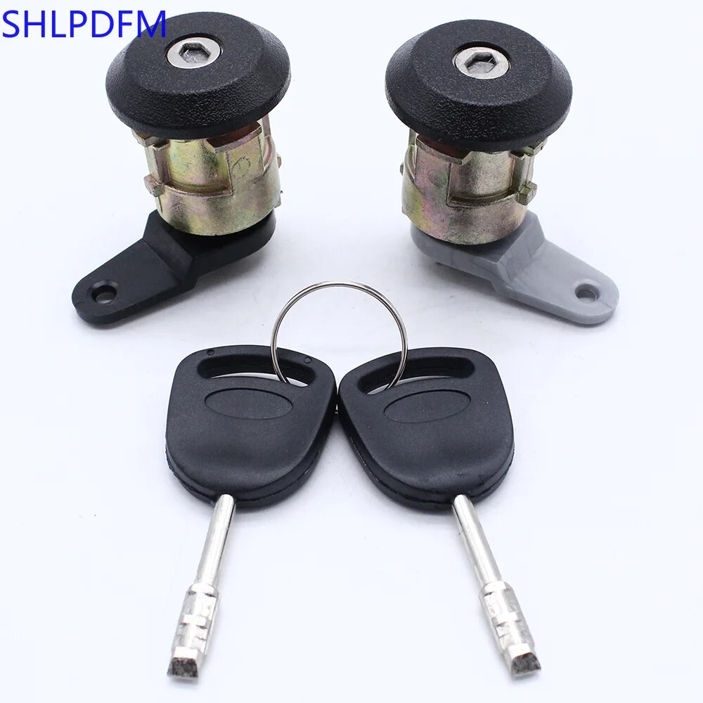 SHLPDFM 1 комплект ключей для замка передней двери для Ford Fiesta 1995-2002, KA 1996-2008, Courier, Escort 1995-2001