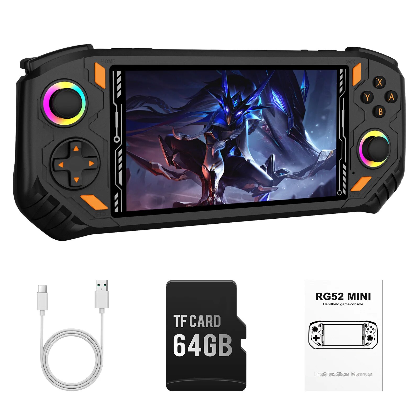 AISLPC RG52 MINI портативный игровой плеер Black-64G