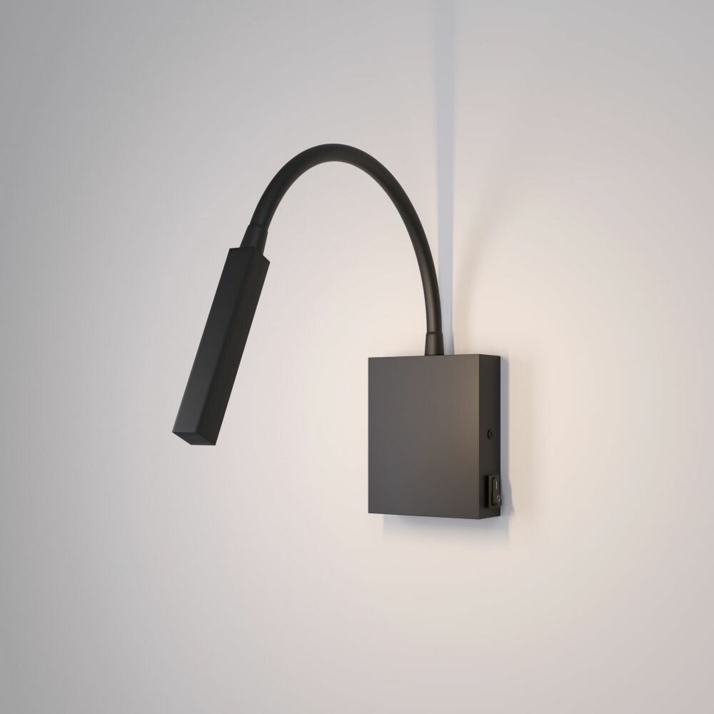 Elektrostandard KNOB 40118/LED Светильник настенный светодиодный черный Электростандард.