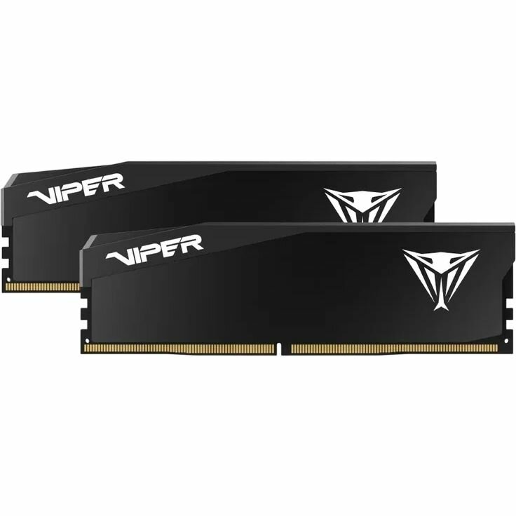 Оперативная память Patriot Viper Elite 5 Ultra, DDR5, 32GB (2x16GB), 6000 MHz, CL28, с радиатором, чёрный