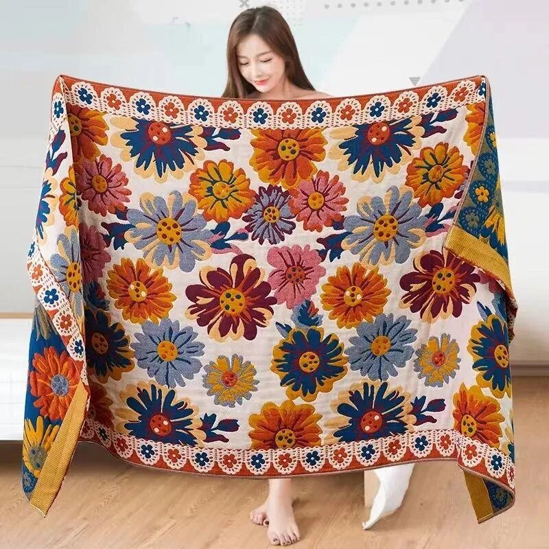 Полотенце для ванной Bathroom towels, Муслин, 80x160 см, темно-розовый, 1 шт.
