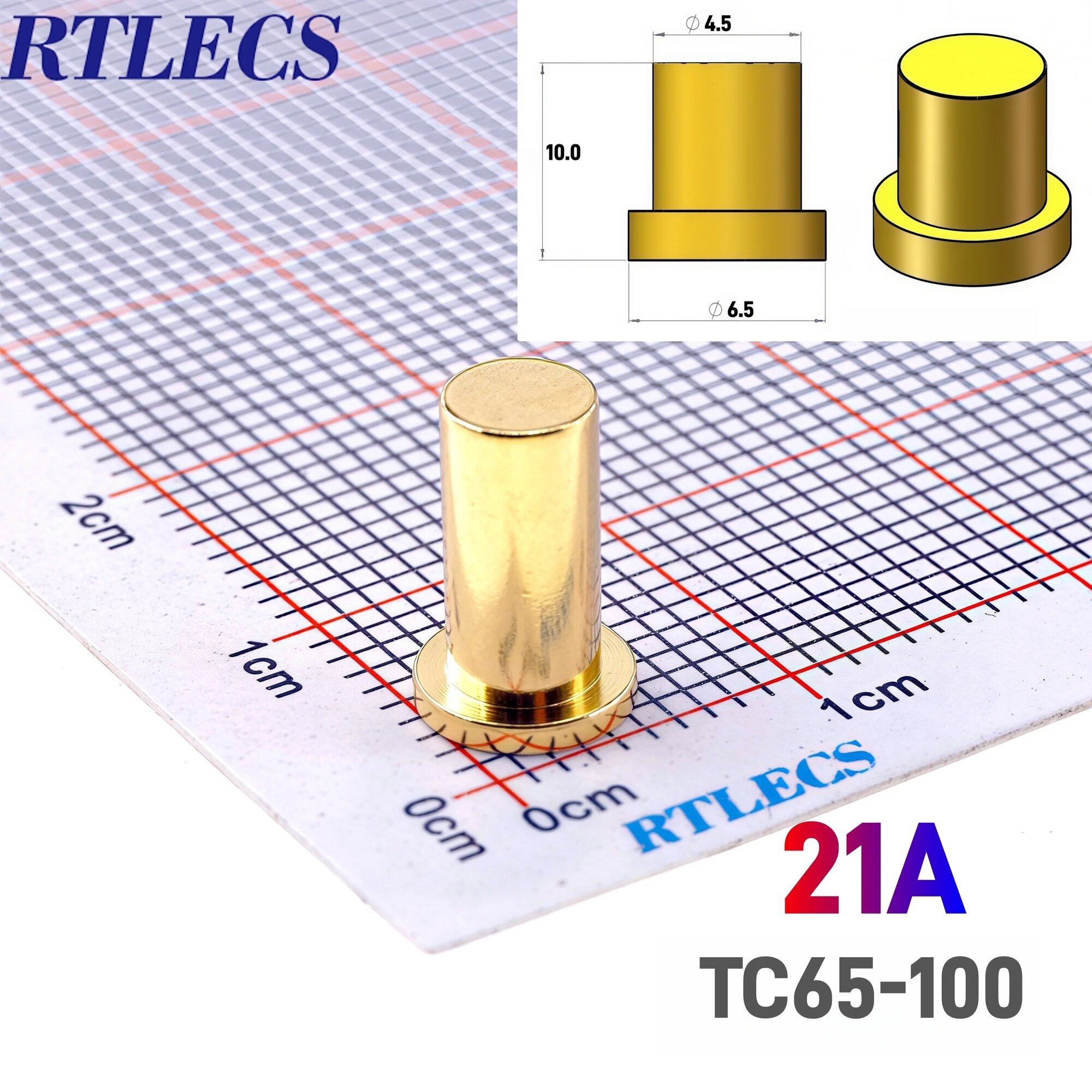 Контактный диск RTLECS TC65-100 21A, 10шт