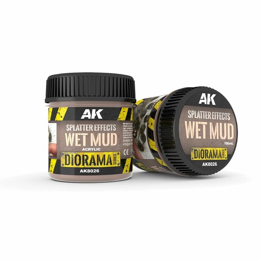 Смесь-краска для создания эффектов AK Splatter Effects Wet Mud 100ml AK8026