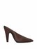 Мюли Alaia Satin cone-heel mules, размер 39, brown