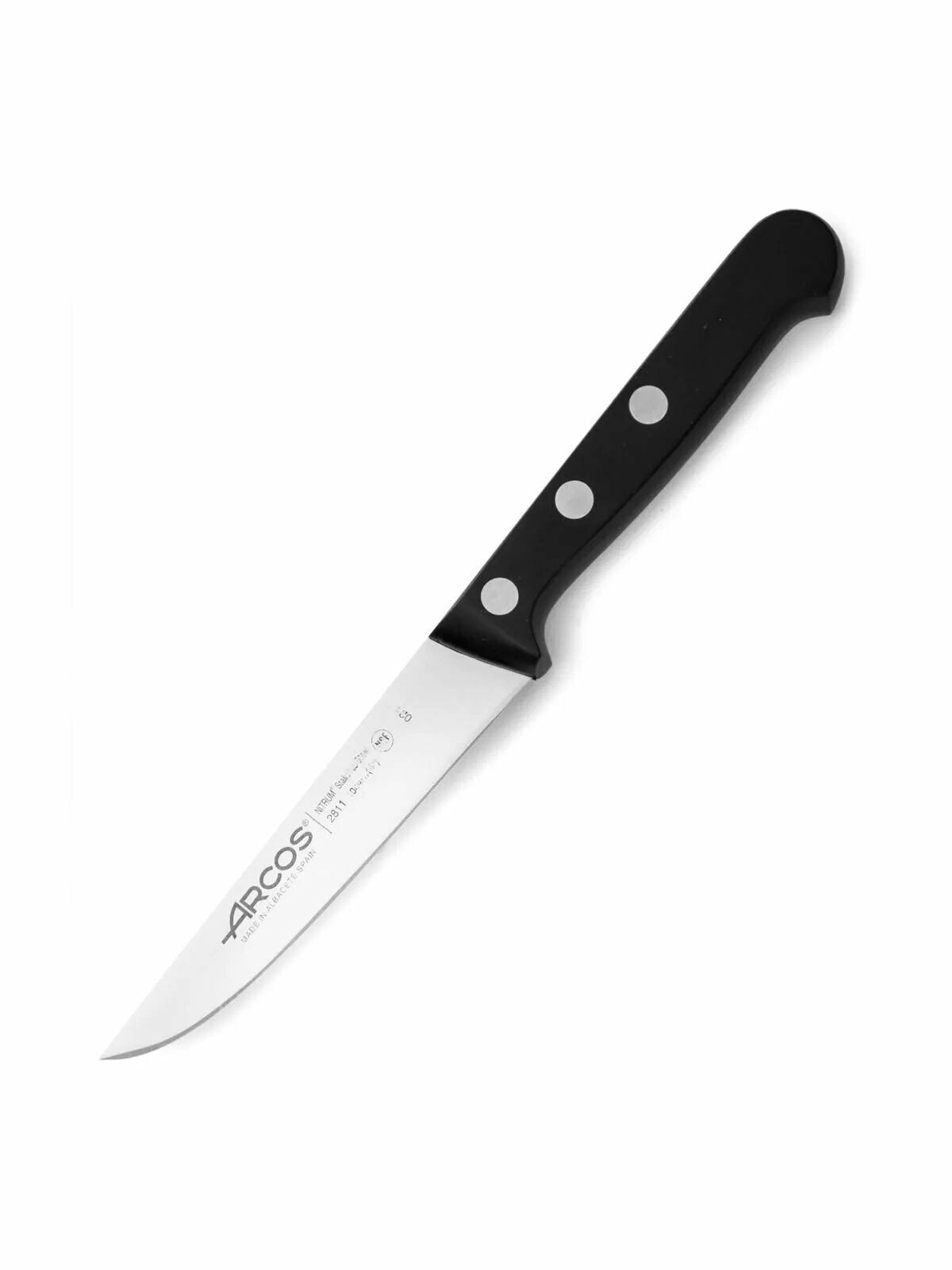 Нож ARCOS 2811B Universal, для овощей, сталь, двусторонняя заточка, твердость 56HRC