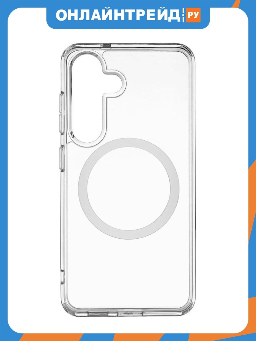 Чехол Ubear Real Mag Case для Samsung Galaxy S25, со встроенным магнитом, усиленный, прозрачный