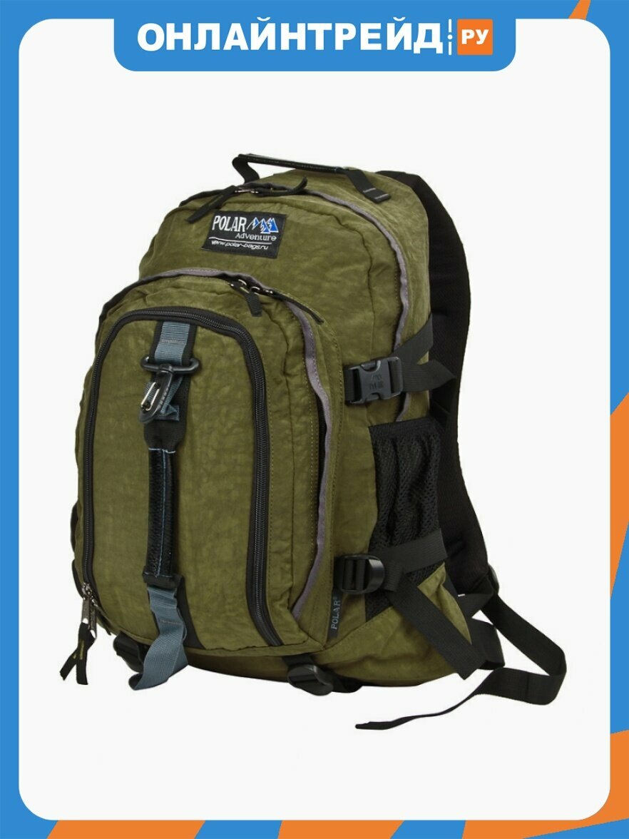 Рюкзак Polar Inc Polar Adventure молодежный П955Ж-08, хаки