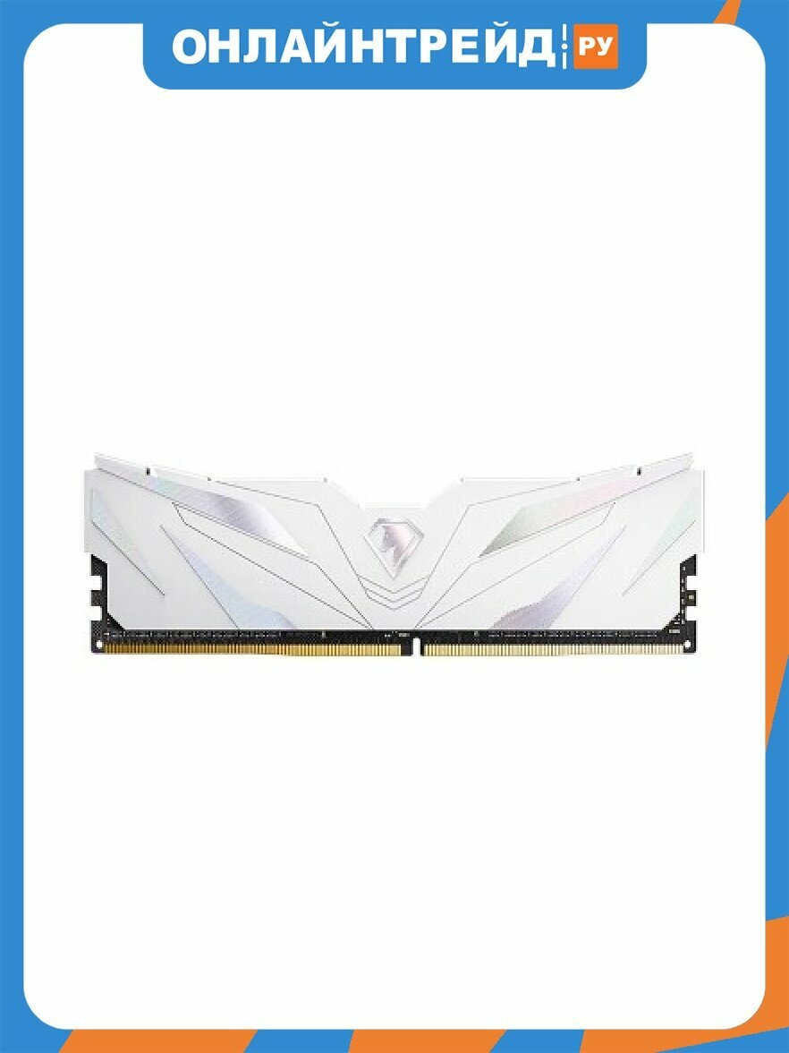 Оперативная память Netac Shadow DDR4 II 8GB 3200MHz PC25600 CL16, White с радиатором (NTSWD4P32SP-08W)
