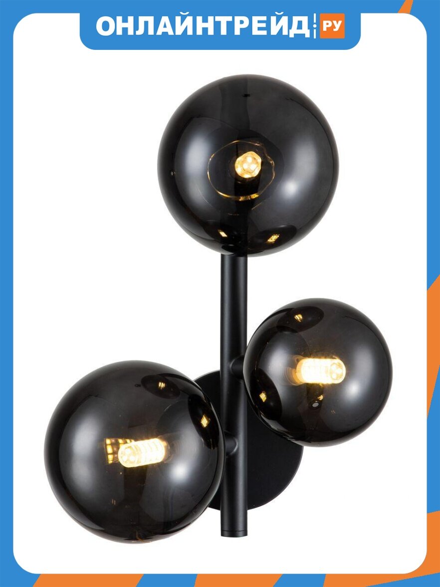 Бра Indigo Molecola 11018/3W Black V000198
