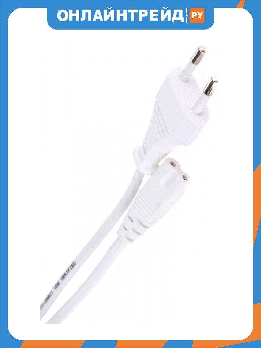 Кабель Telecom для аудио-видео техники IEC-320-C7--розетка 220V, 2-pin , 1,8м , белый,
