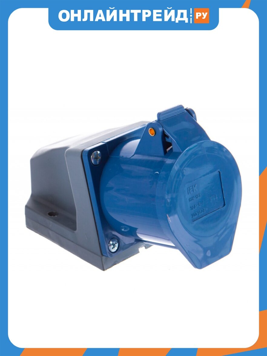 Розетка Iek ОП 32А 220В 2P+PЕ ССИ-123 IP44, PSR11-032-3