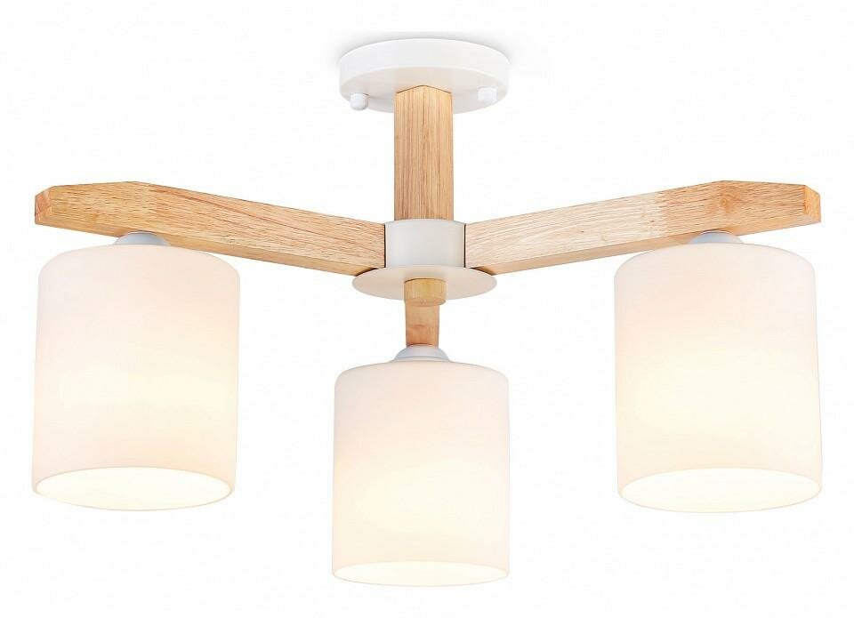 Люстра на штанге Ambrella Light TR TR83112 цвет плафона подвески Белый, цвет арматуры Белый, Коричневый