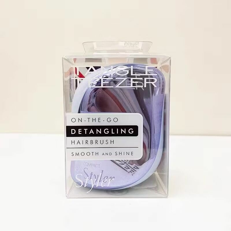 Гребень Tangle Teezer Compact Styler, фиолетовый, детанглинг-гребень с магнитом, для гладкости и блеска волос, 1 шт. для дома и в пути
