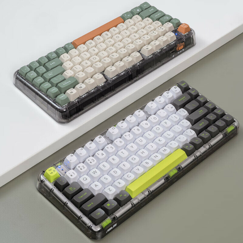 Клавиатура ASUS Jelly 75 75% механическая с полной заменой клавиш, гасителем вибрации и тихими клавишами для Mac