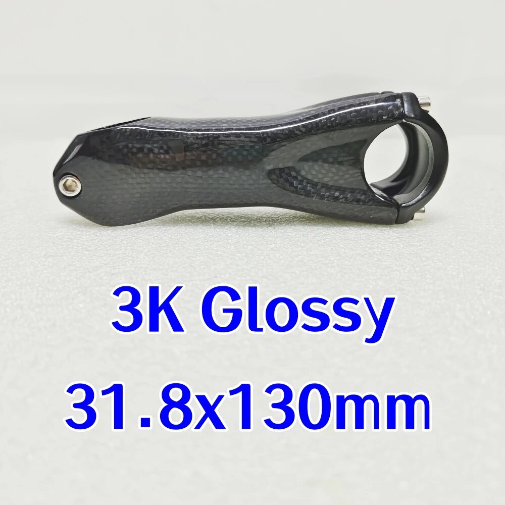 Карбоновый вынос руля для велосипеда 31.8*80-120 мм 10 градусов 3K Glossy 130mm