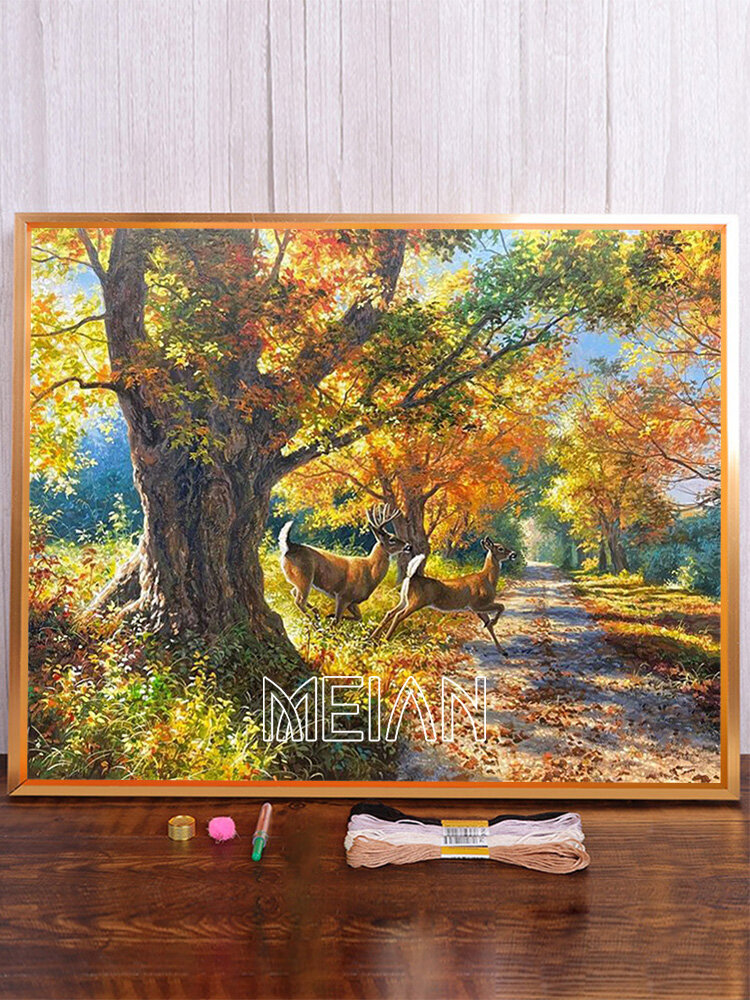 MEIAN Набор для вышивания,30x40CM,11CT,40 цветов