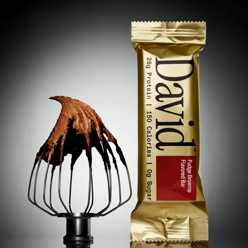 David Protein Набор протеиновых батончиков Fudge Brownie, 12шт